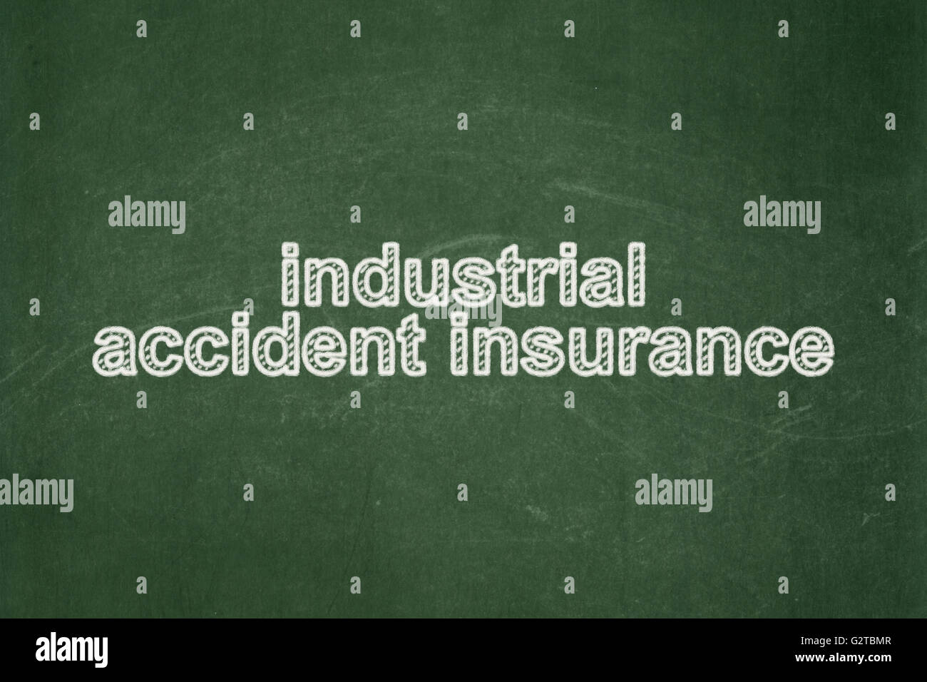 Insurance concept: Industrial Accident Insurance on chalkboard ...