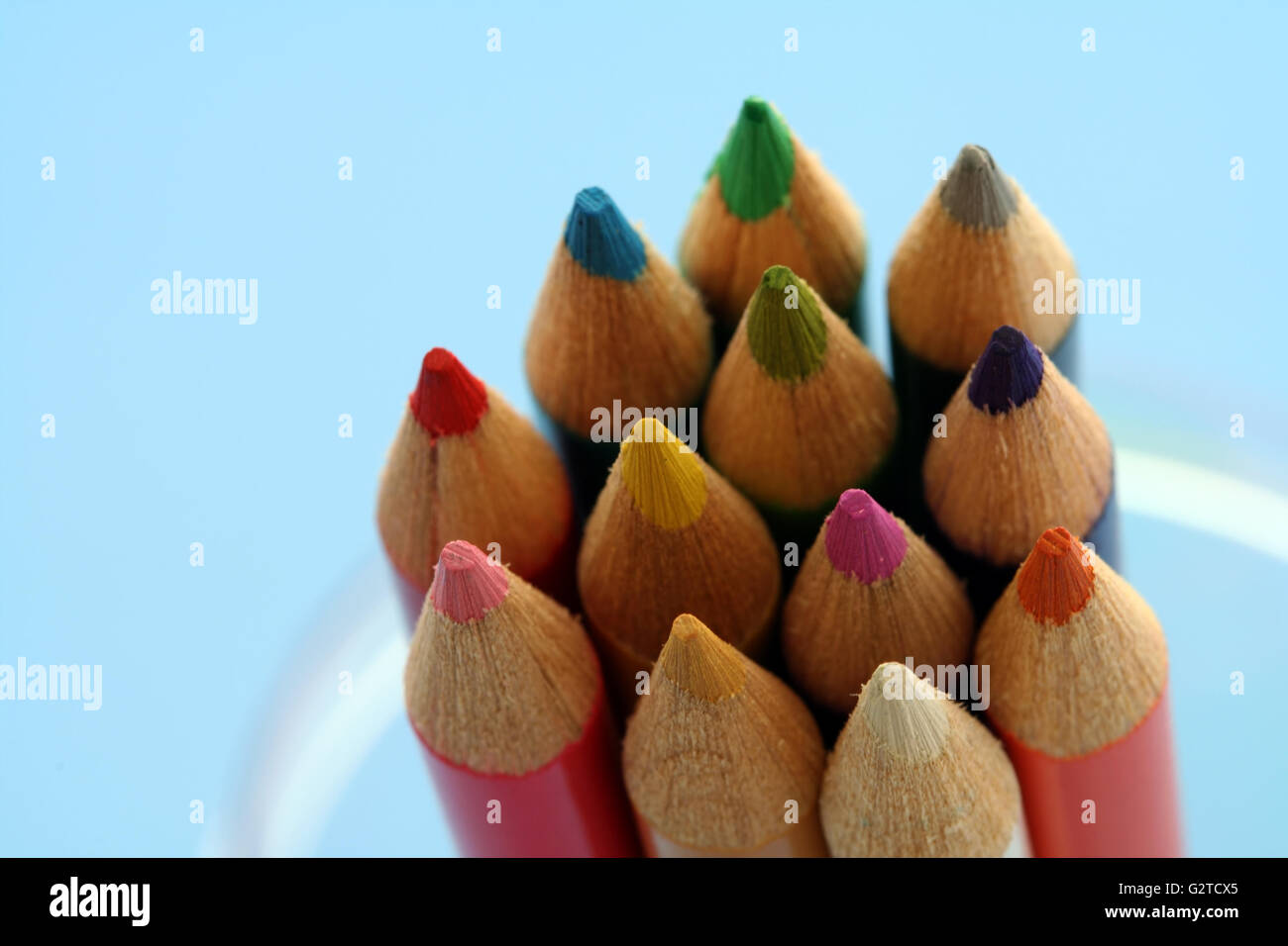 Variety of pencil colors Stock Photo - Alamy