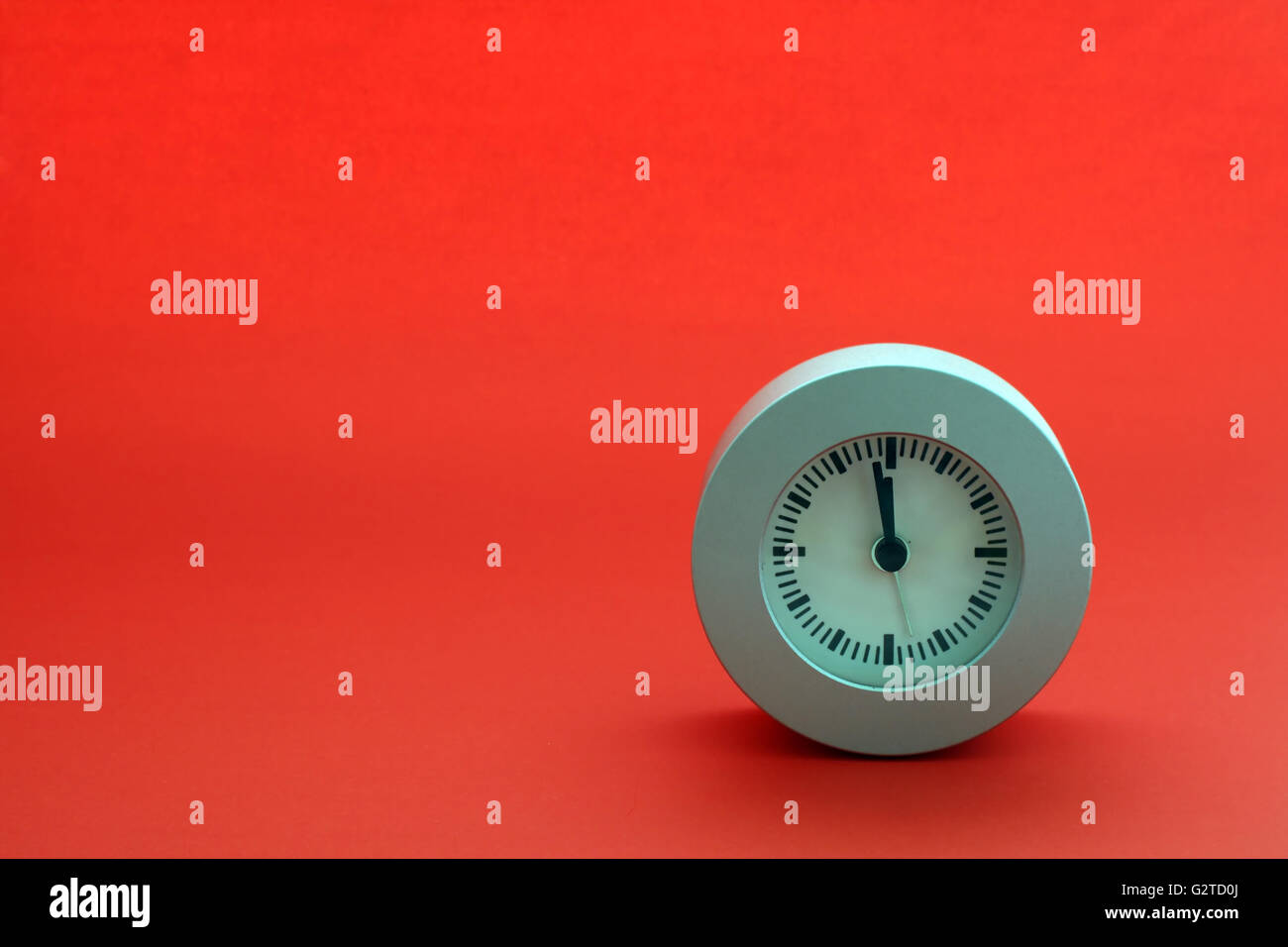 A clock showing a few minutes to midnight, almost running out of time ...