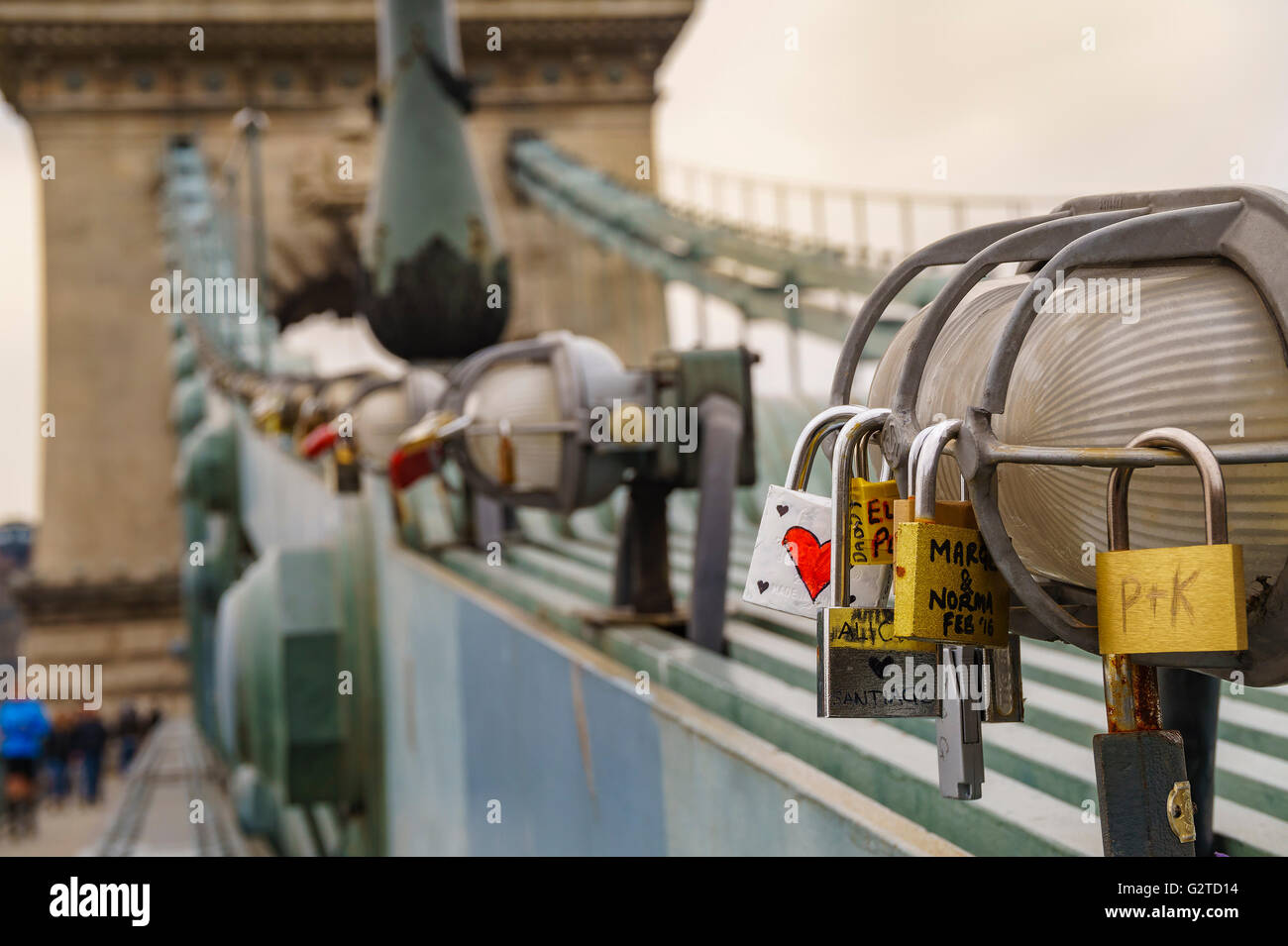 As a modern tradition, lovers have locked hundreds of locks and ...