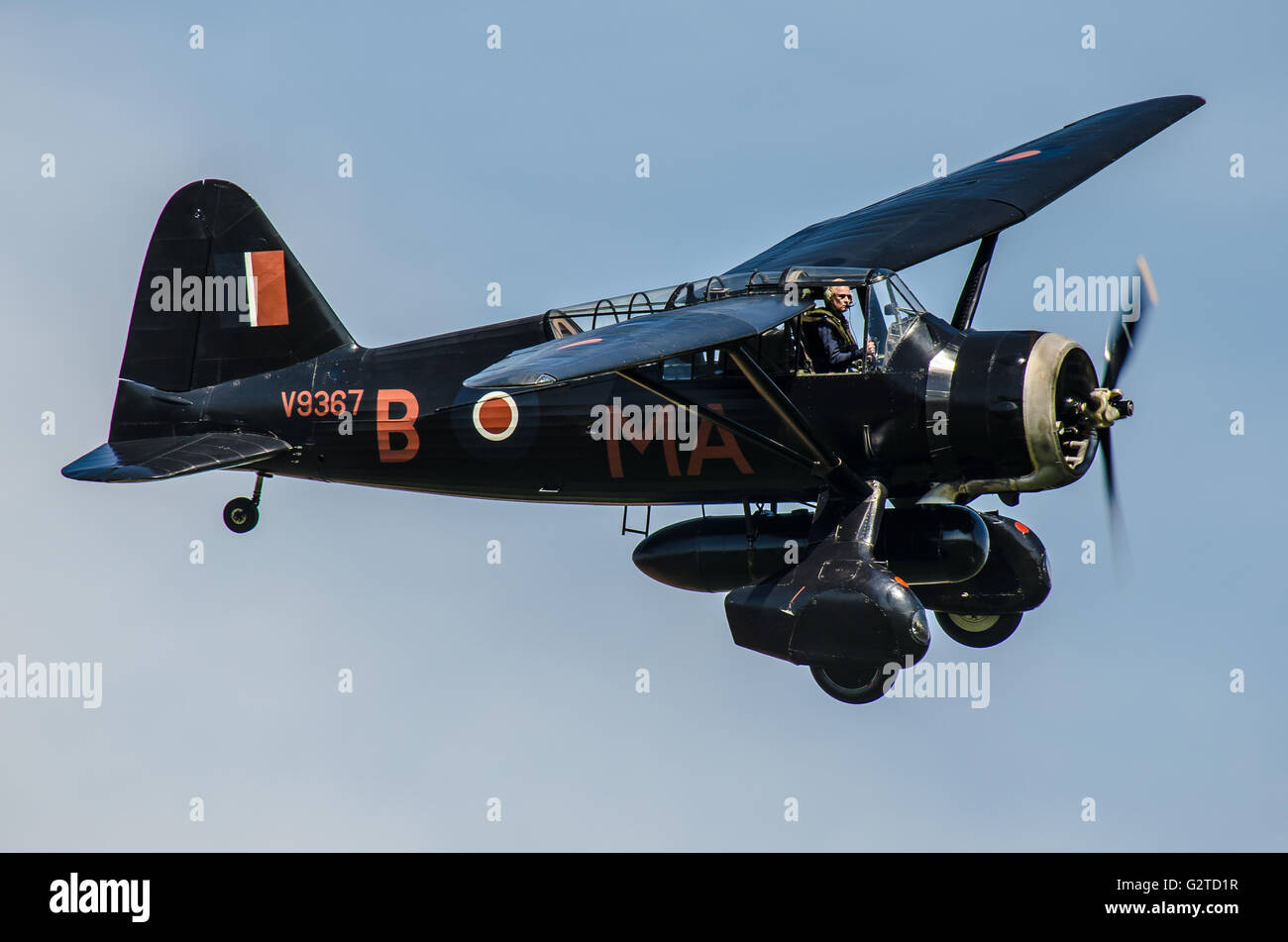 Westland Lysander painted in the all black colour scheme of the ...