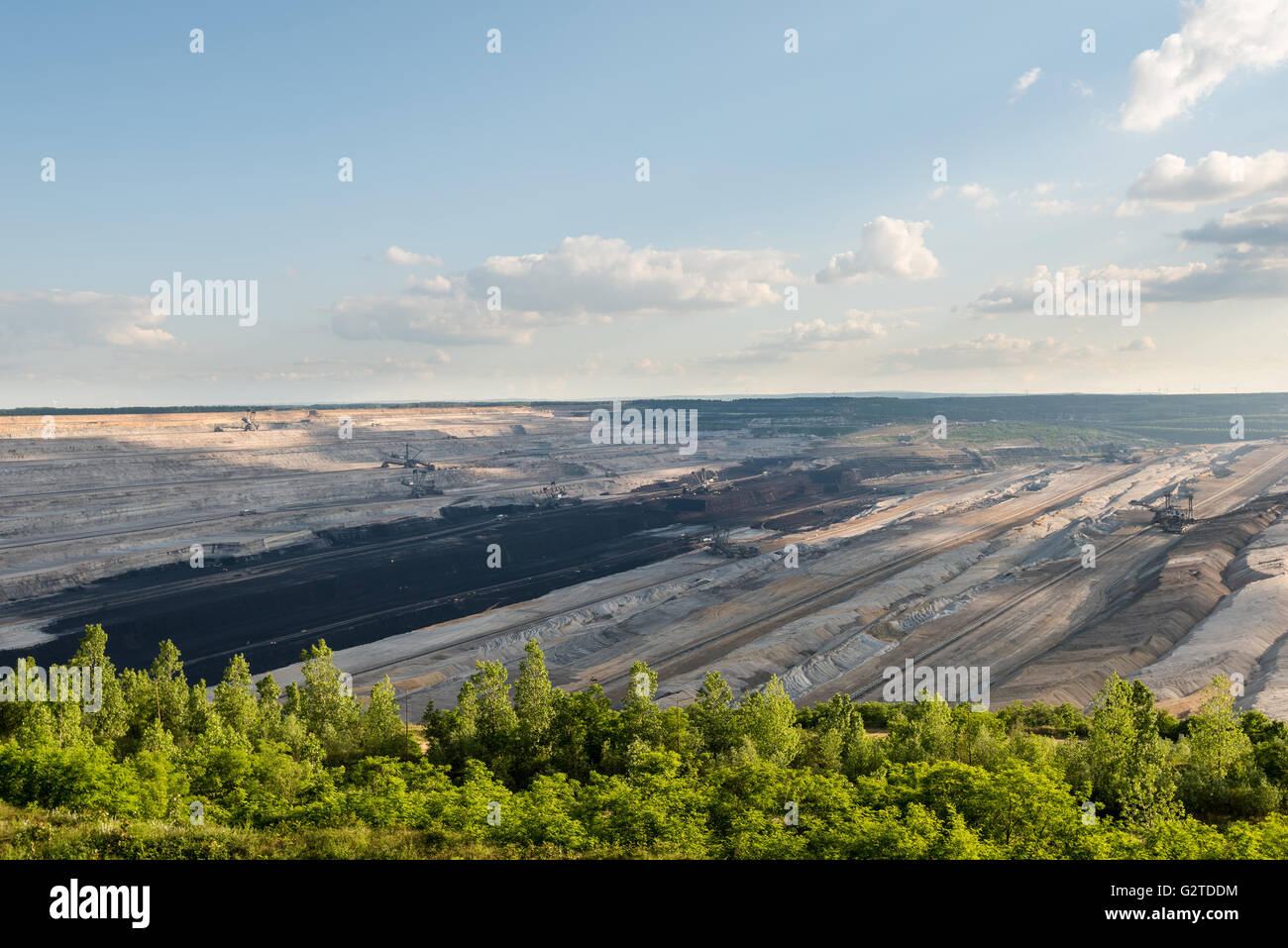 Very Large excavators at work Stock Photo - Alamy