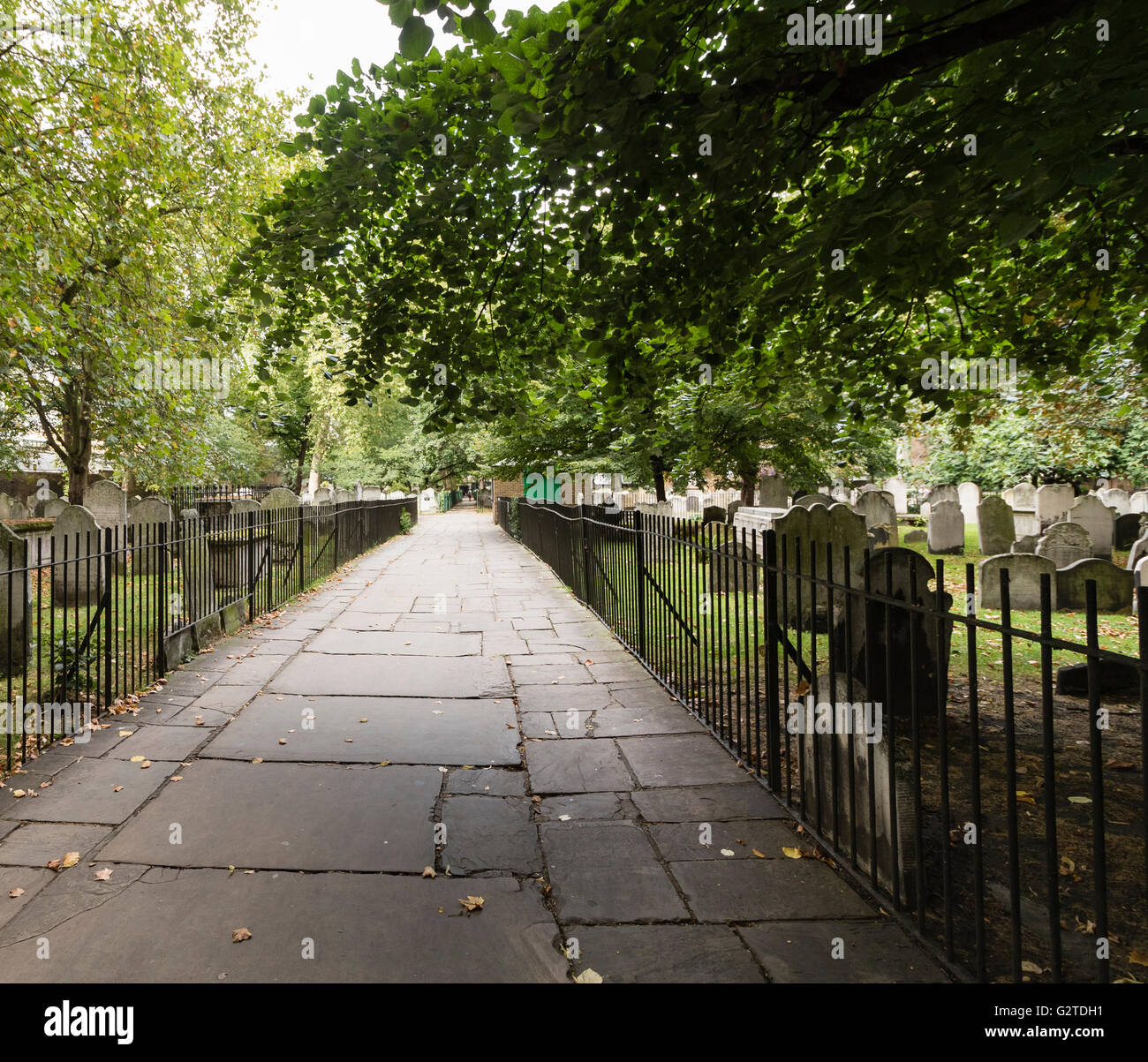 Bunhill Fields burial ground off the City Road, London is the resting ...