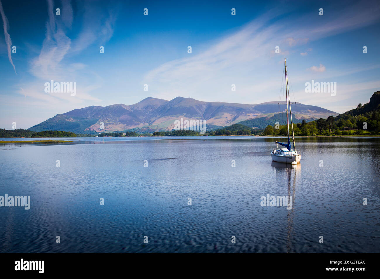 Derwent water, Keswick, Lake District, Cumbria, England Stock Photo - Alamy