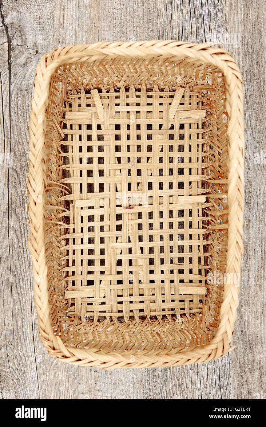 A studio photo of a cane basket Stock Photo - Alamy