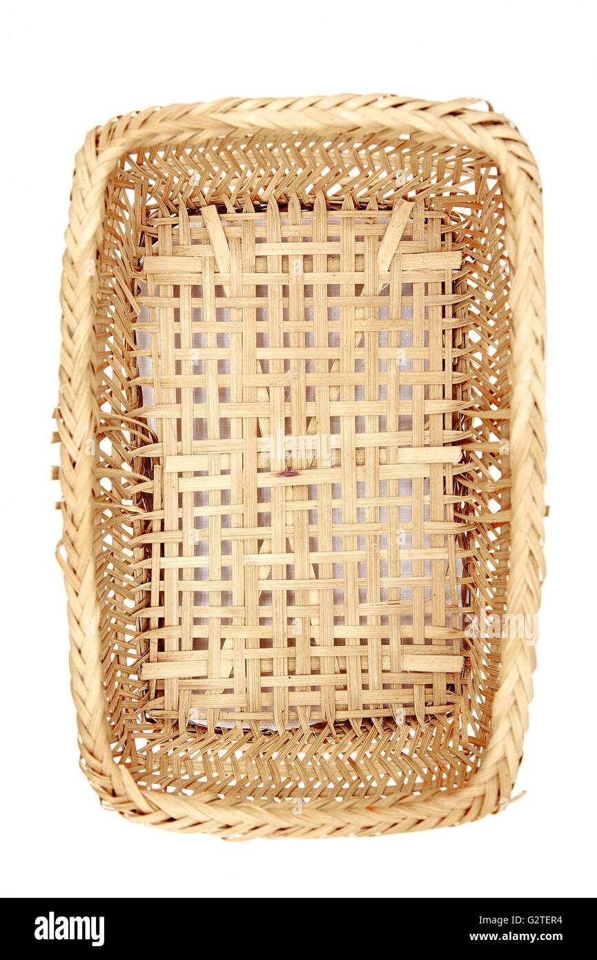 A studio photo of a cane basket Stock Photo - Alamy