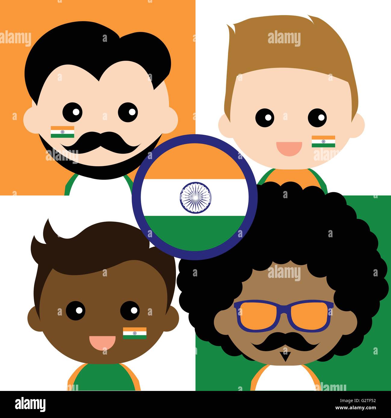 India team celebrate Stock Vector Images - Alamy