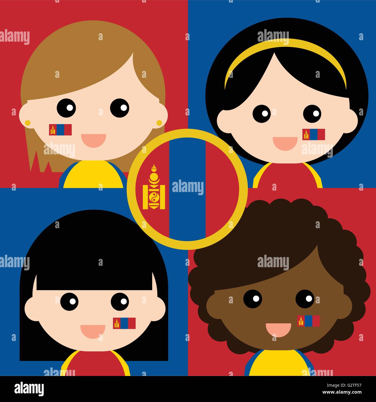 Mongolia female Stock Vector Images - Alamy