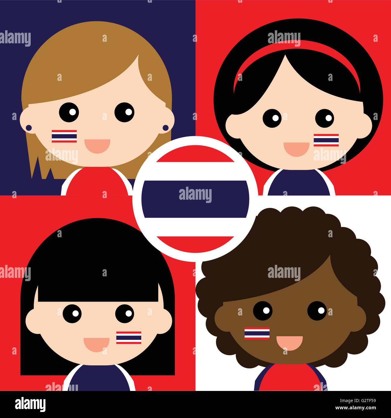 Team bangkok Stock Vector Images - Alamy