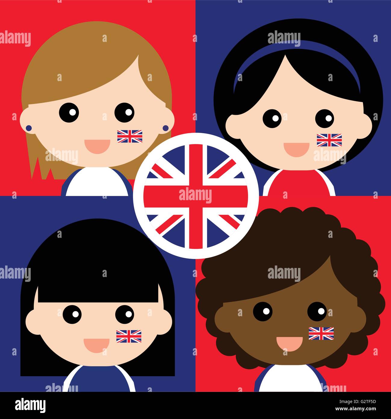 Female friendship uk Stock Vector Images - Alamy