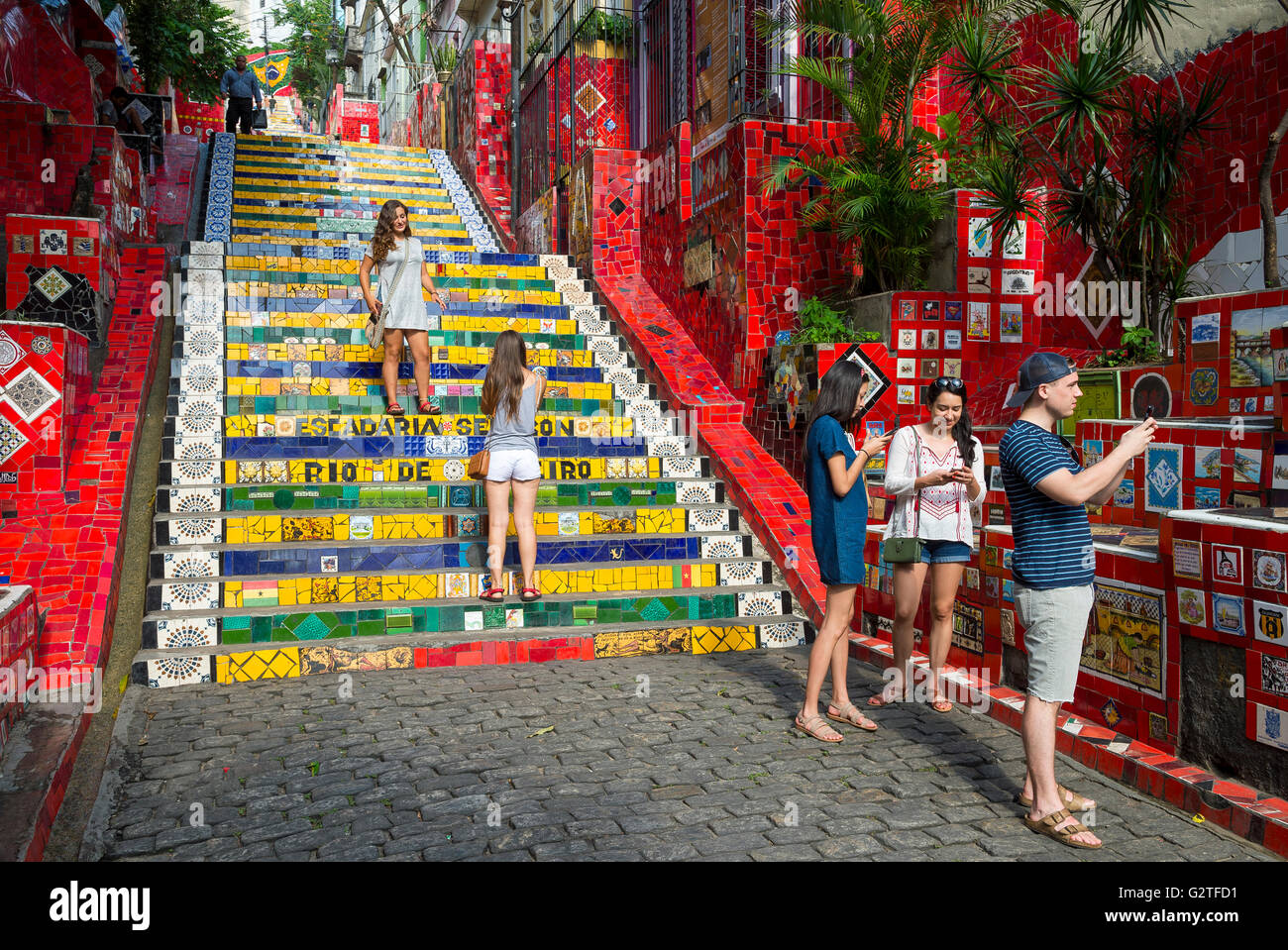 Colorful Stairs In Rio