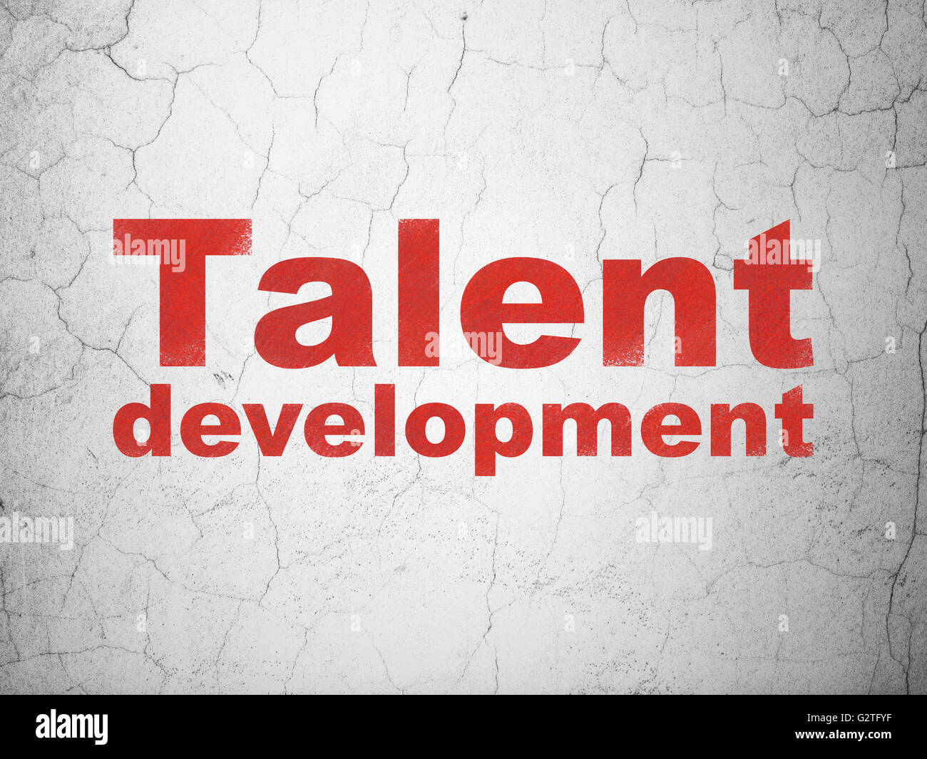 Studying concept: Talent Development on wall background Stock Photo - Alamy