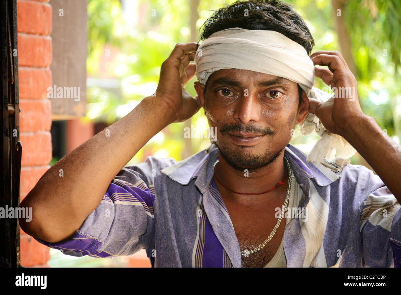 Indian Manual worker Stock Photo - Alamy