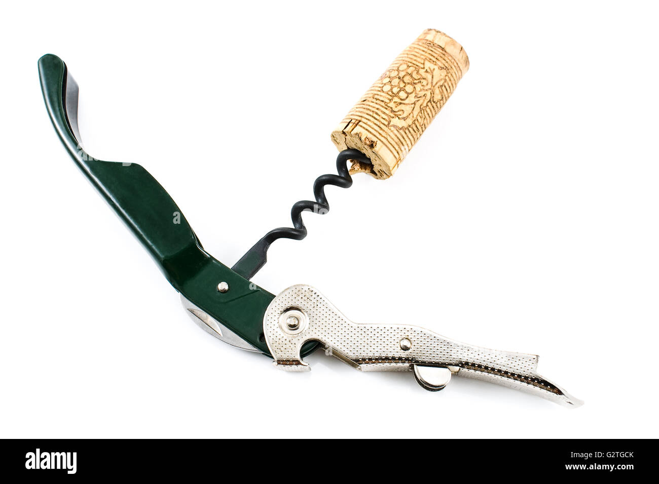 Corkscrew isolated on white background Stock Photo - Alamy