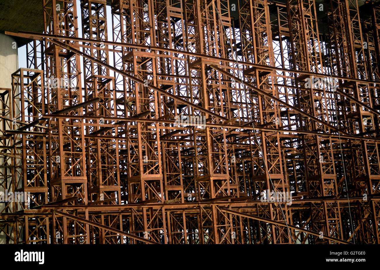 Steel grid on the Construction Site Stock Photo - Alamy