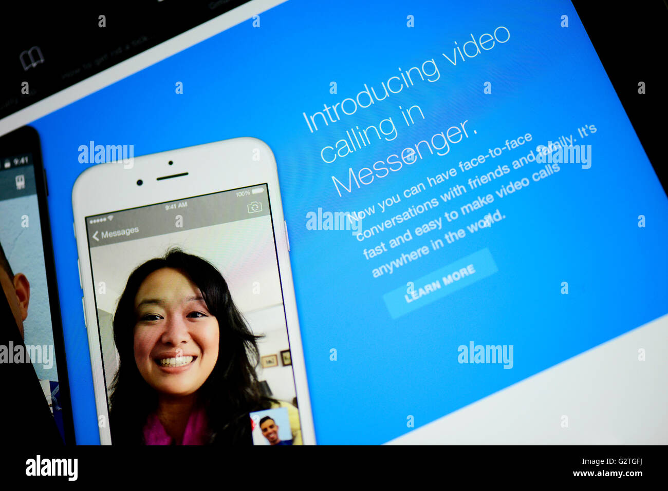 Video calling messenger hi-res stock photography and images - Alamy