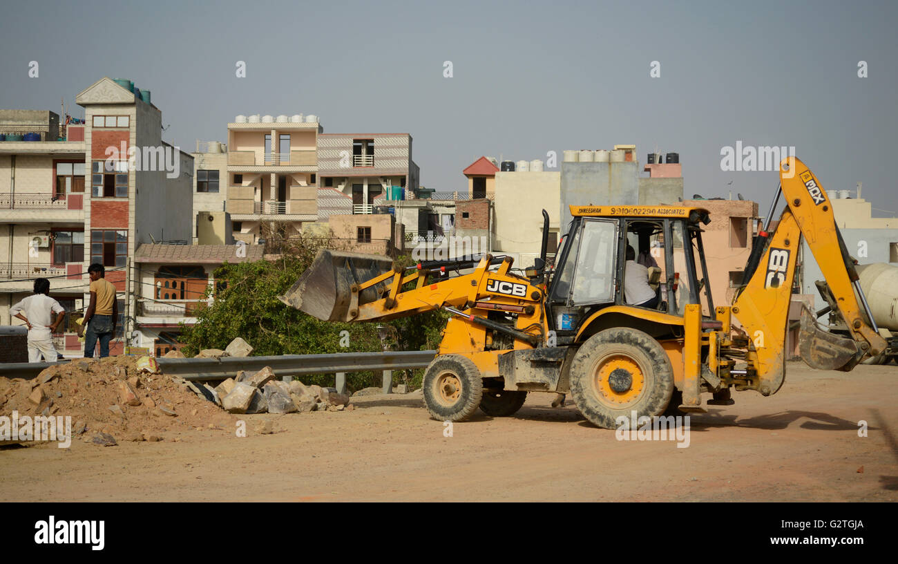 Bulldozer on Construction site Stock Photo - Alamy