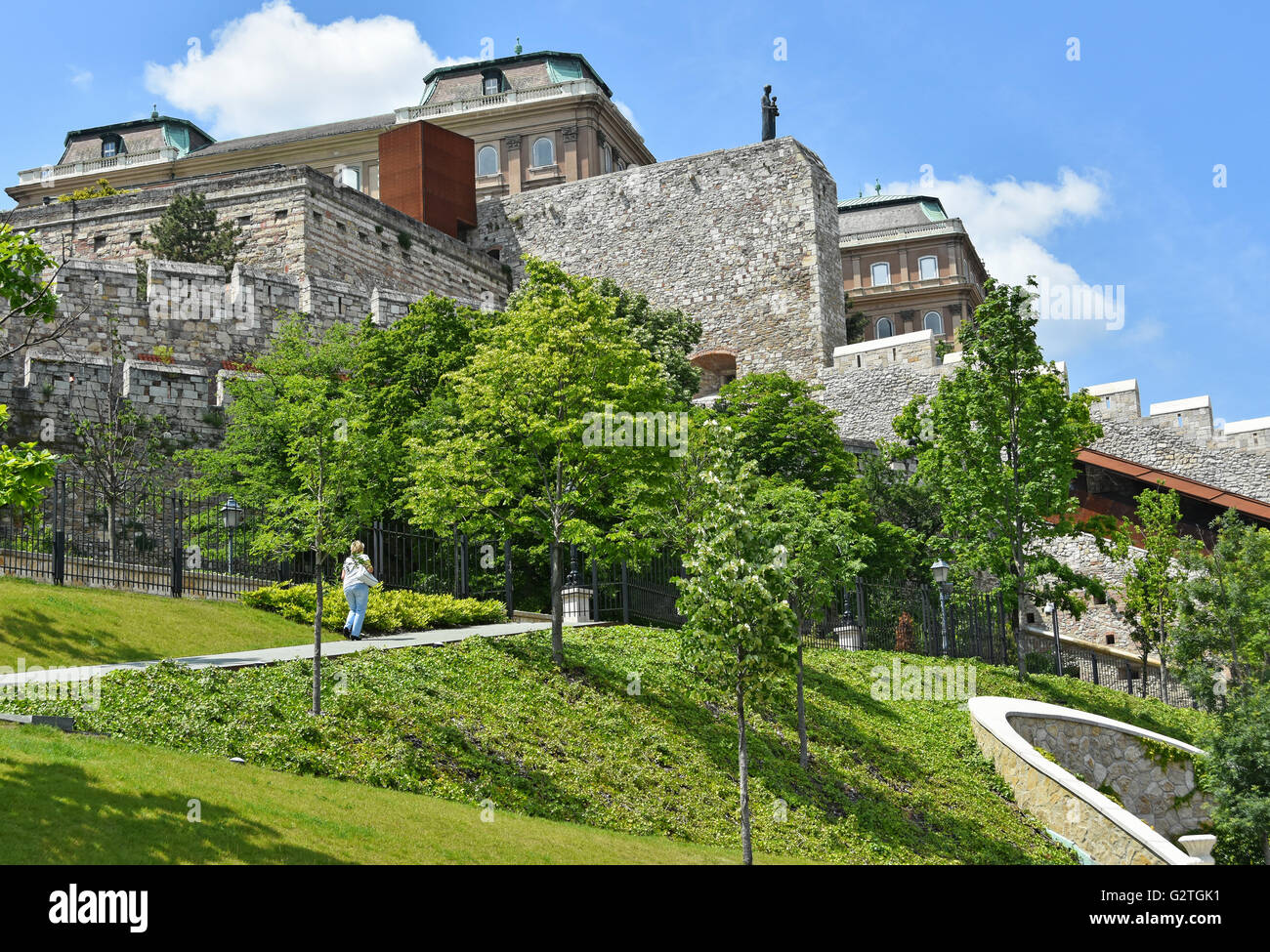 Walls of the Royal Palace, Budapest, Hungary Stock Photo - Alamy
