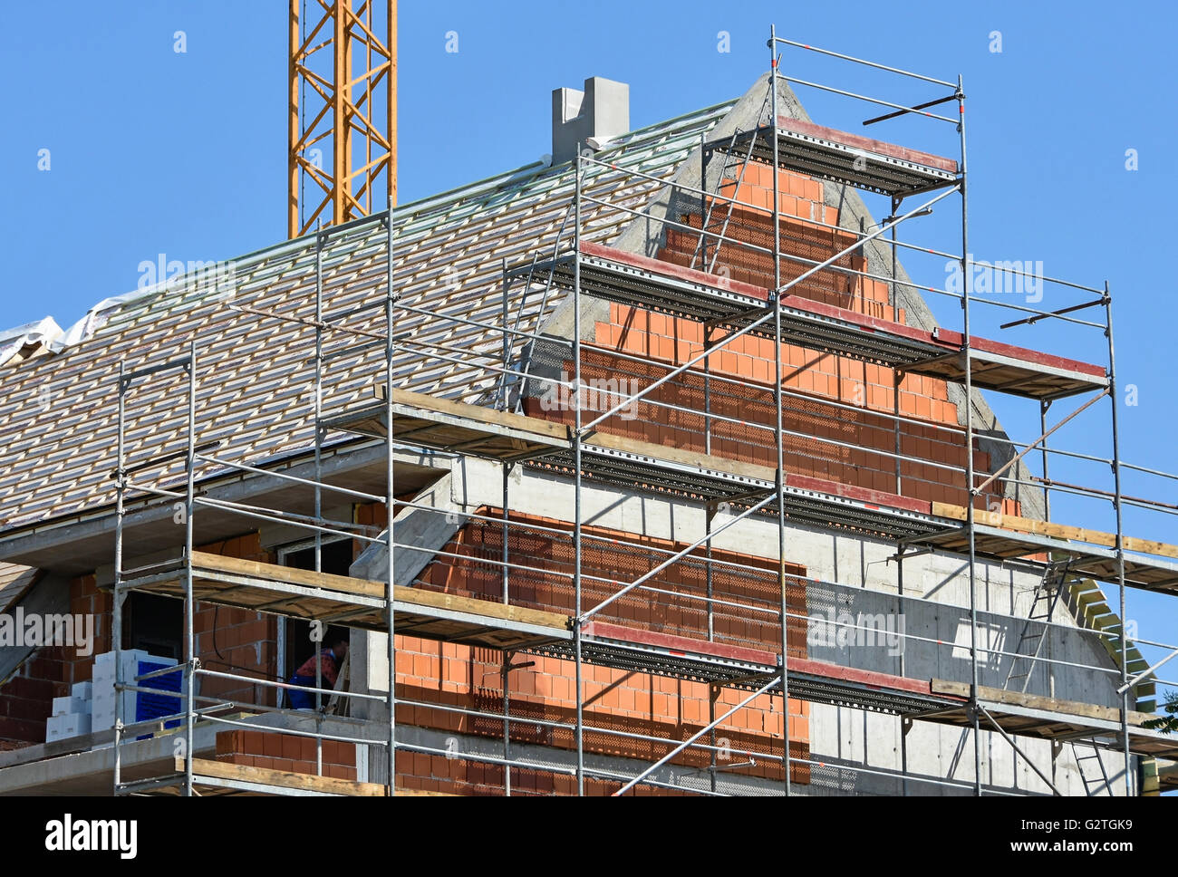 Construction of a new building Stock Photo - Alamy