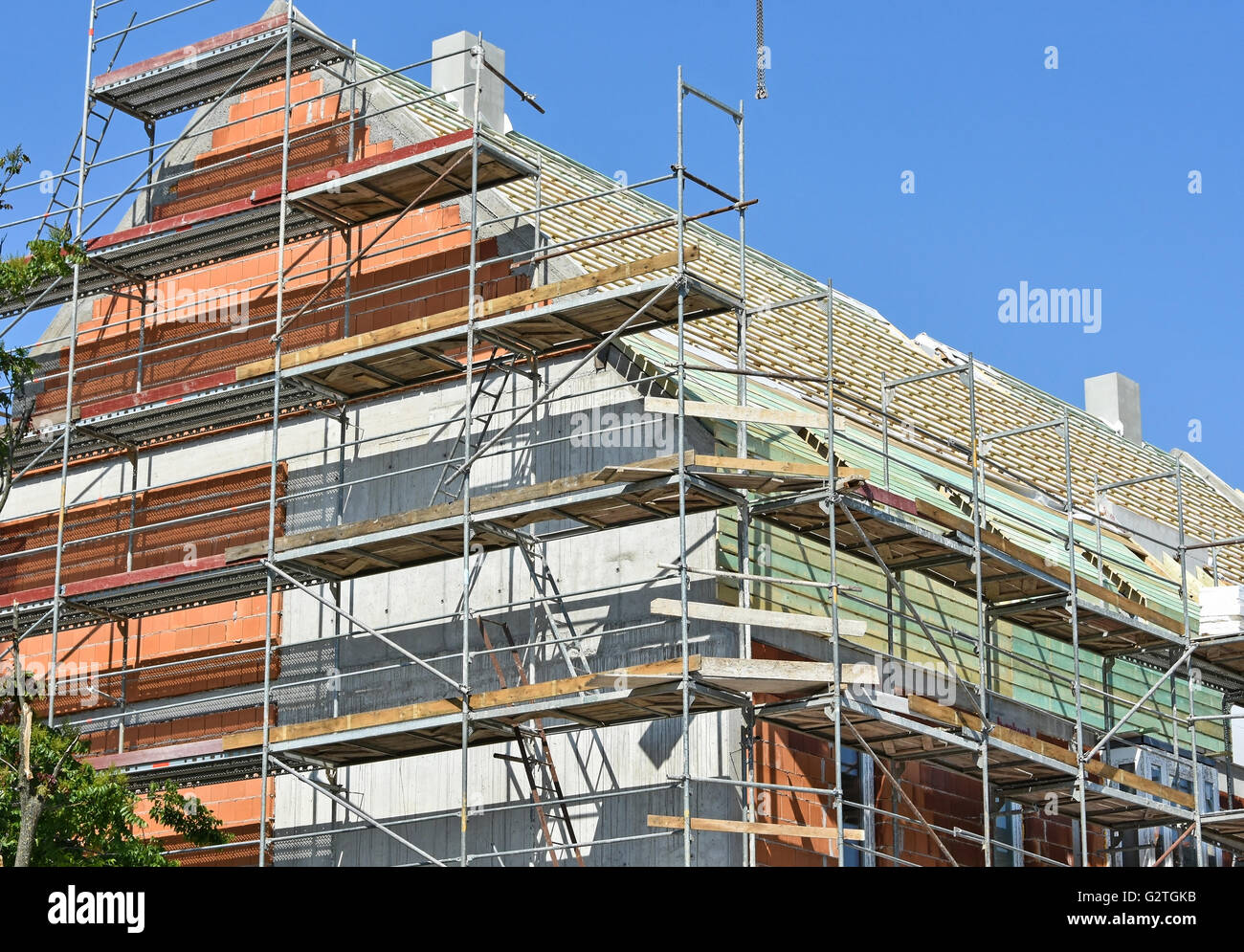 Construction of a new building Stock Photo - Alamy