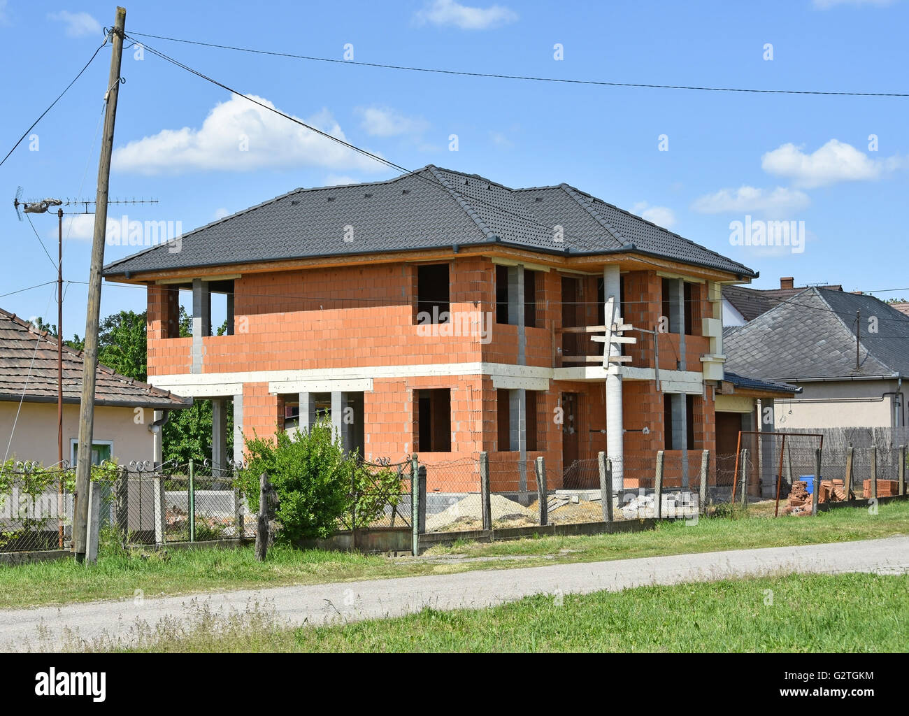 Construction of a new family house Stock Photo - Alamy