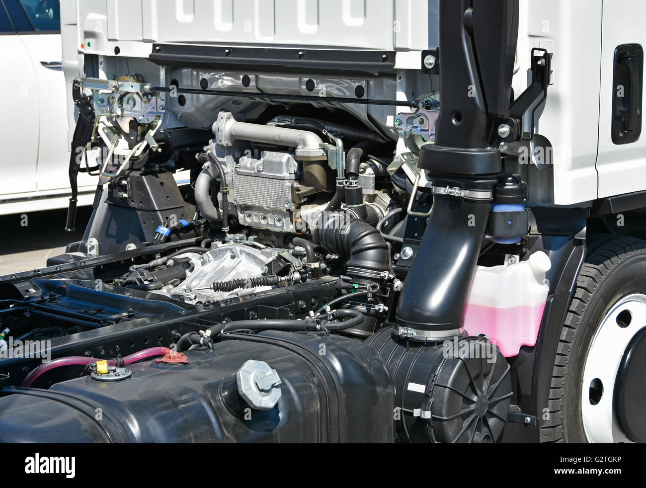 Engine of a truck vehicle Stock Photo - Alamy