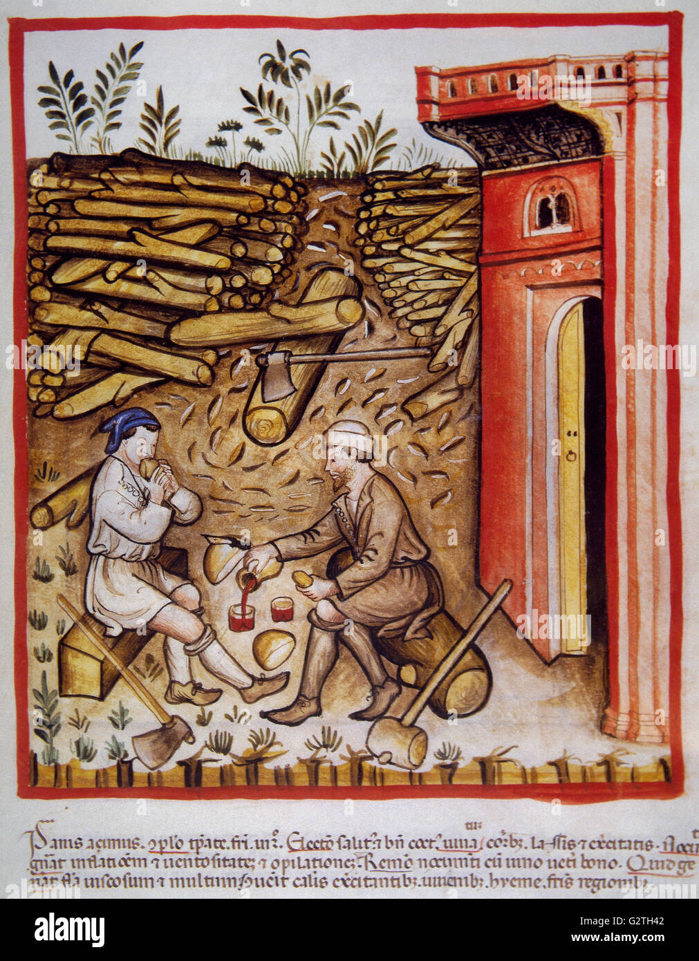 Tacuinum Sanitatis. 14th century. Medieval handbook of health ...