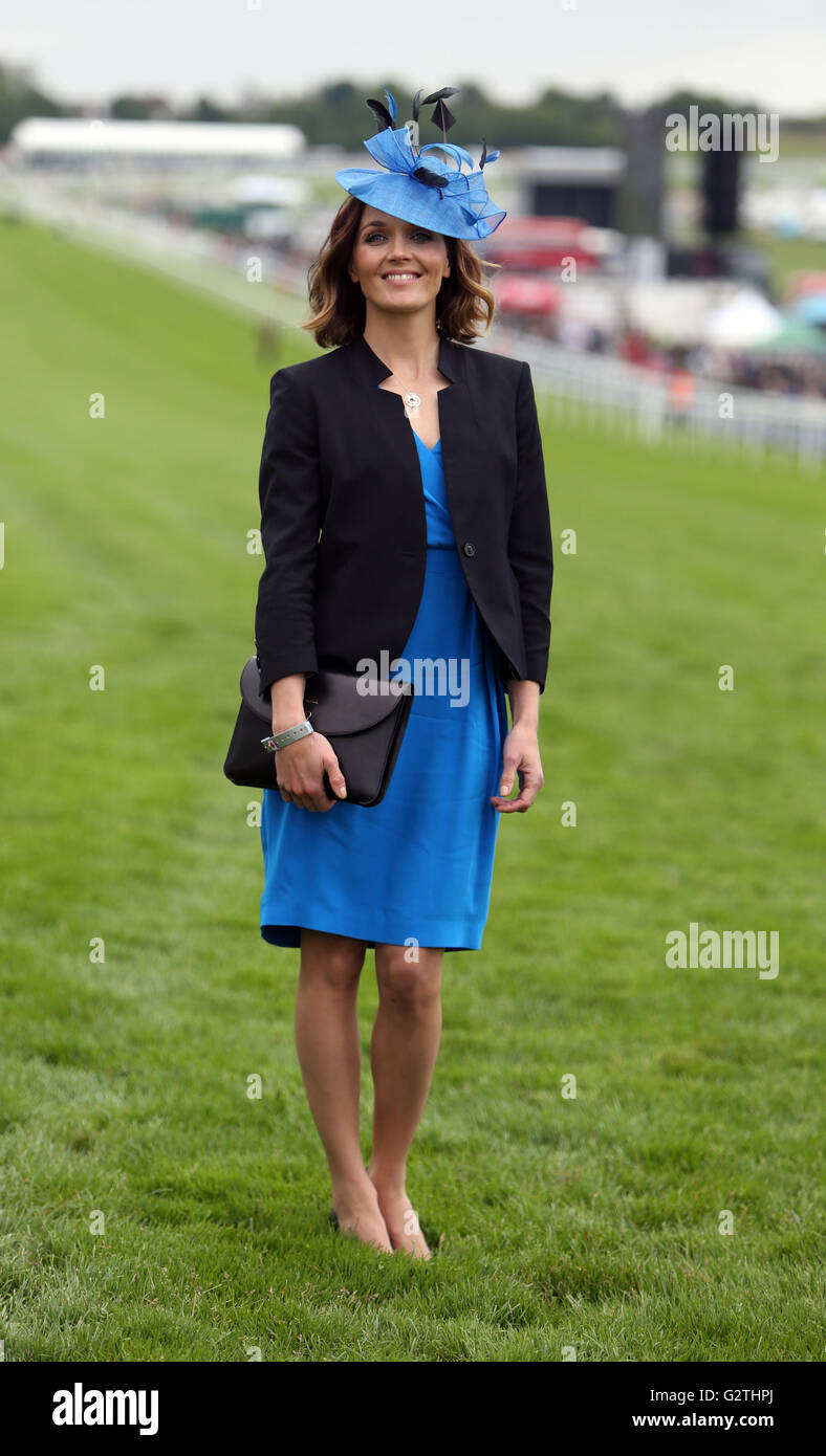 Victoria Pendleton on Ladies Day during the 2016 Investec Epsom Derby ...