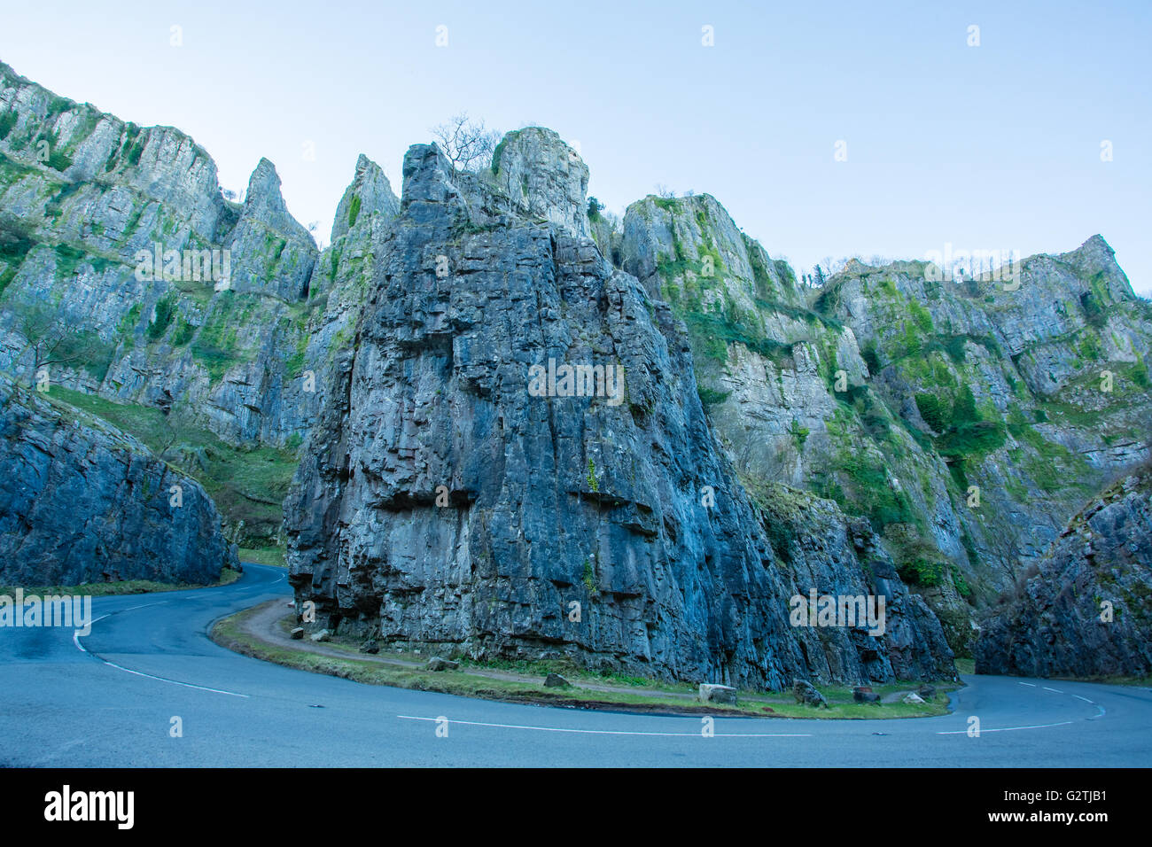 Cheddar gorge winding road hi-res stock photography and images - Alamy