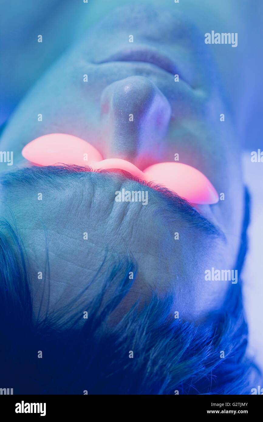 Tanning bed goggles hi-res stock photography and images - Alamy