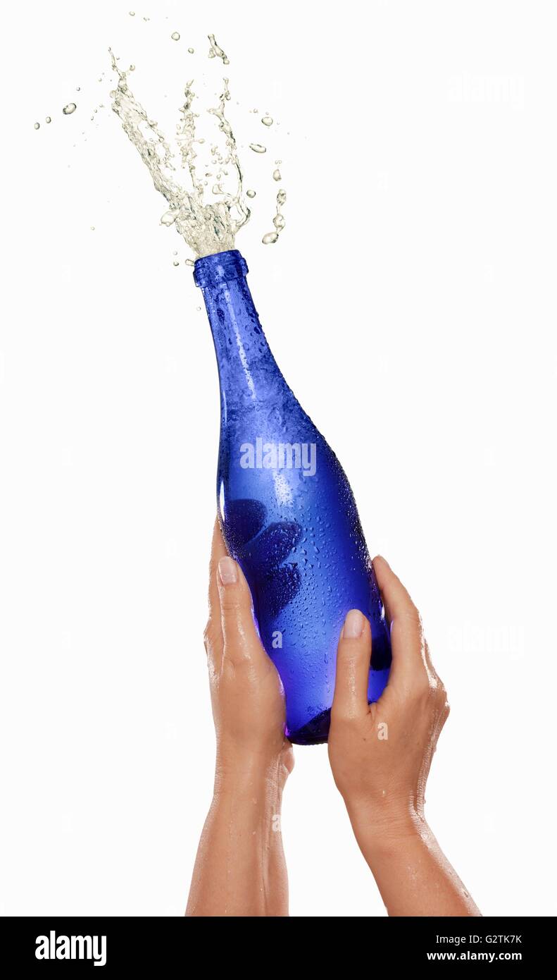 Celebrating spraying champagne hi-res stock photography and images - Alamy