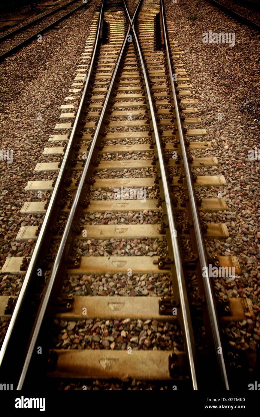 Tracks transport switch railway hi-res stock photography and images - Alamy