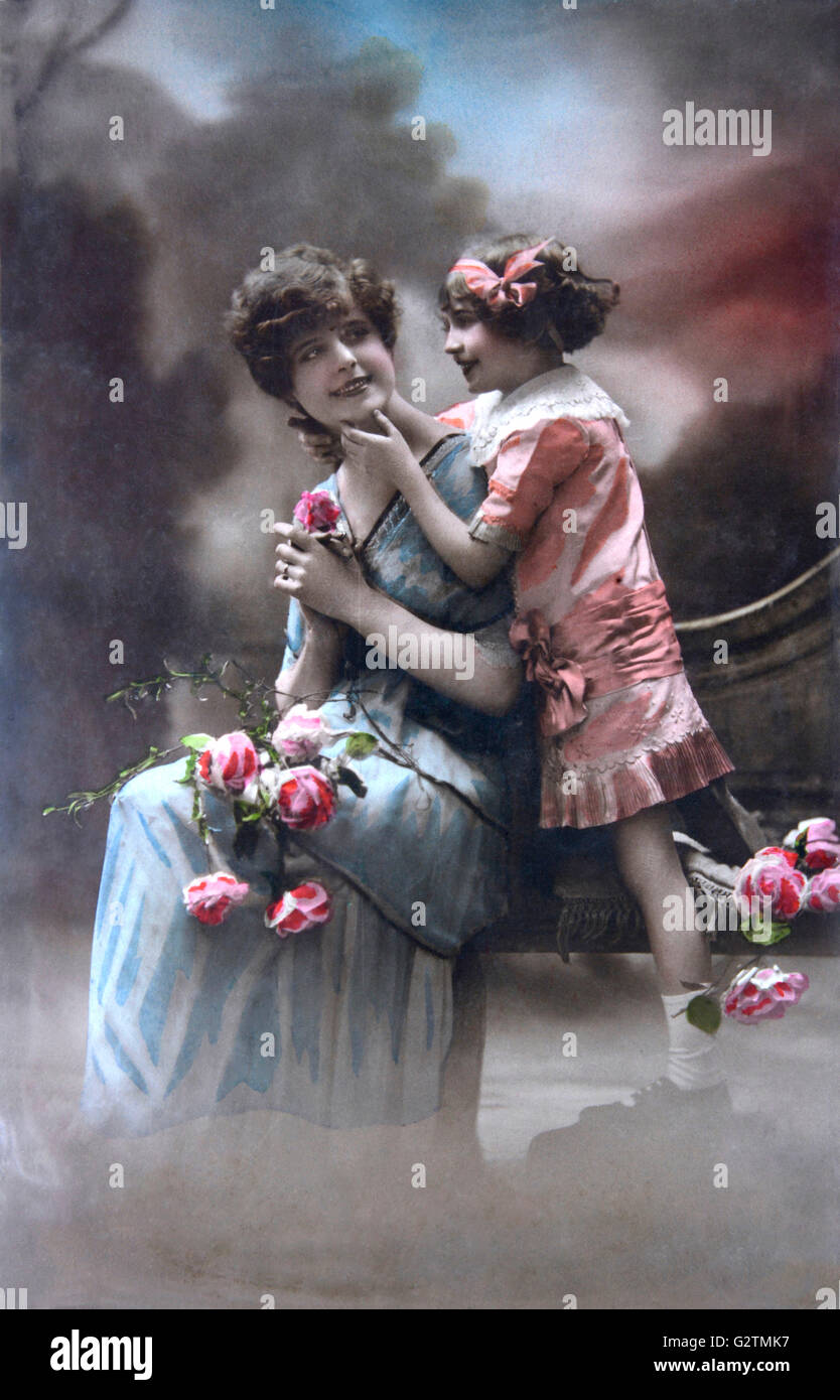 Old French postcard Stock Photo - Alamy