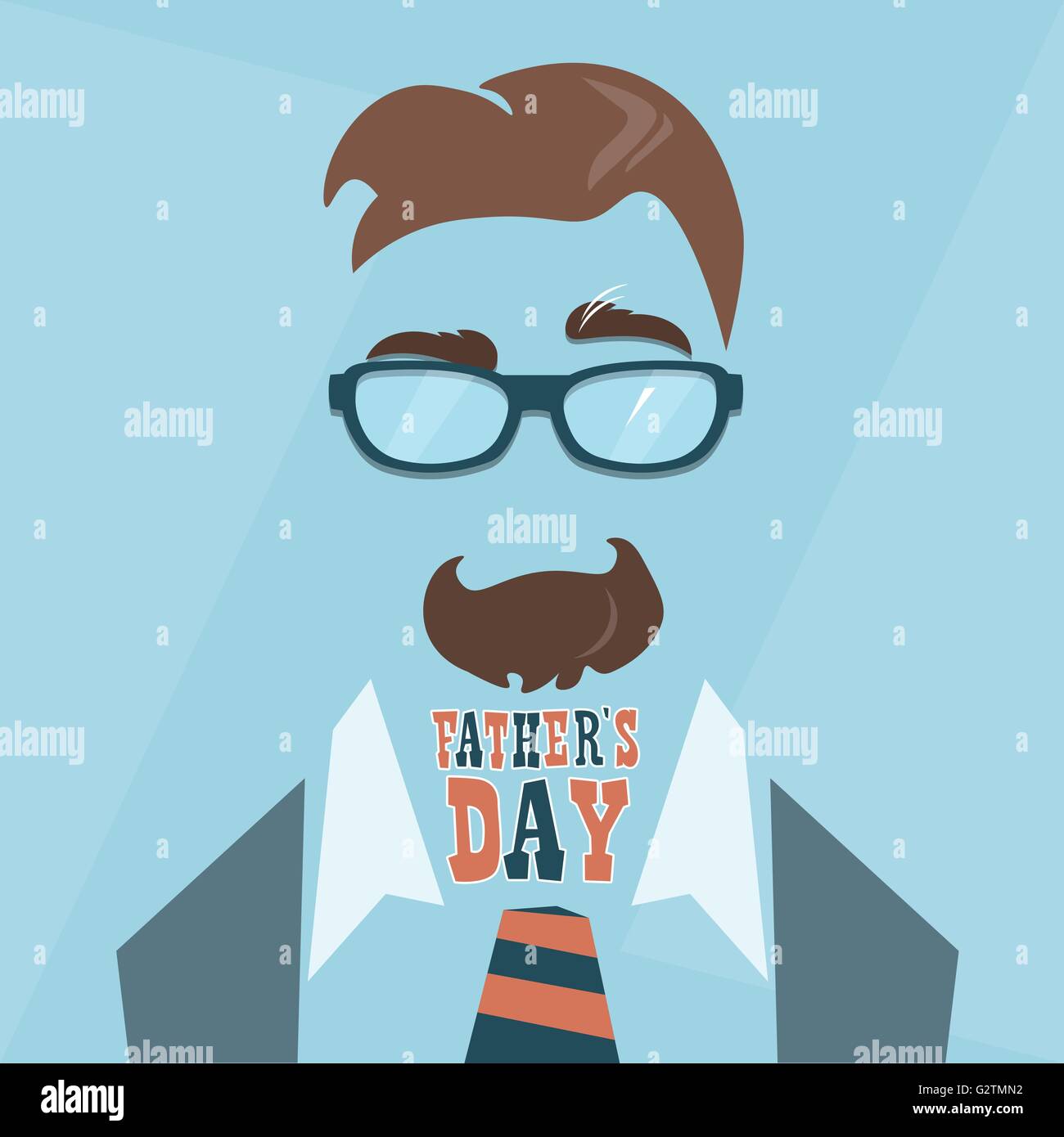 Happy Father Day Holiday Greeting Card Stock Vector Image & Art - Alamy