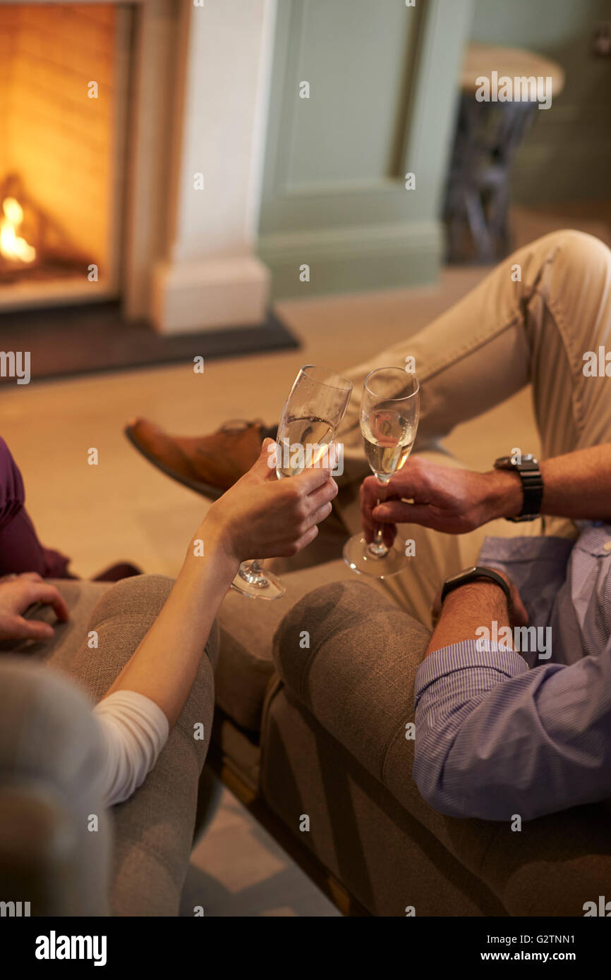 Two women sitting open fire hi-res stock photography and images - Alamy