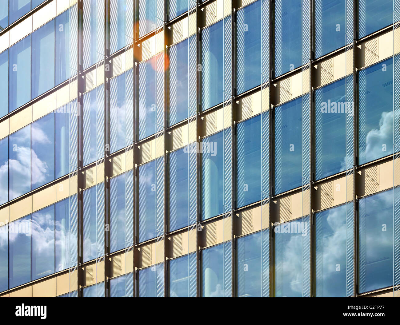 Detail glass facade glass fins hi-res stock photography and images - Alamy