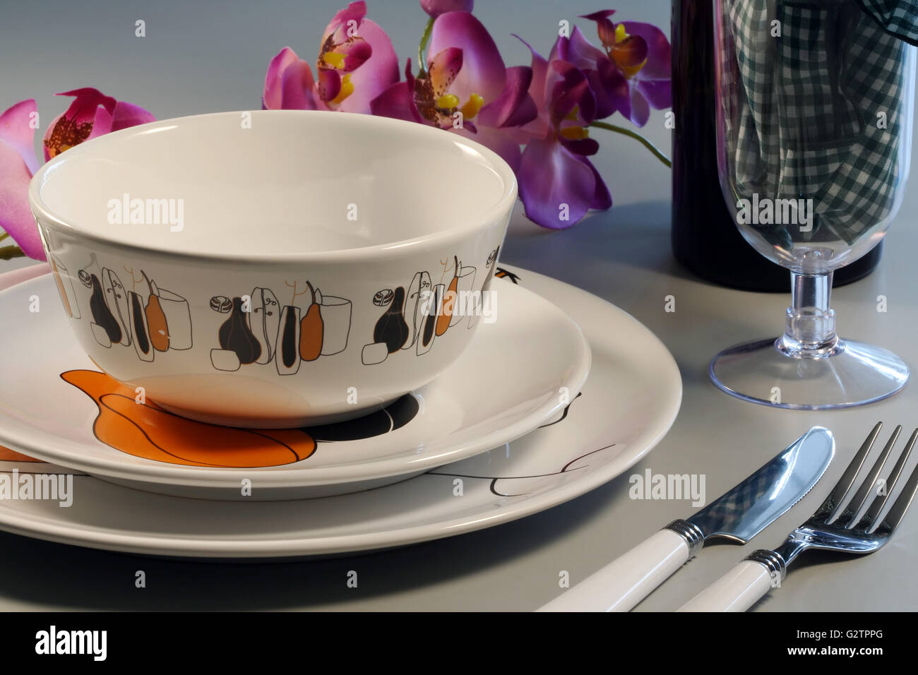 Dining set, silverware Stock Photo - Alamy