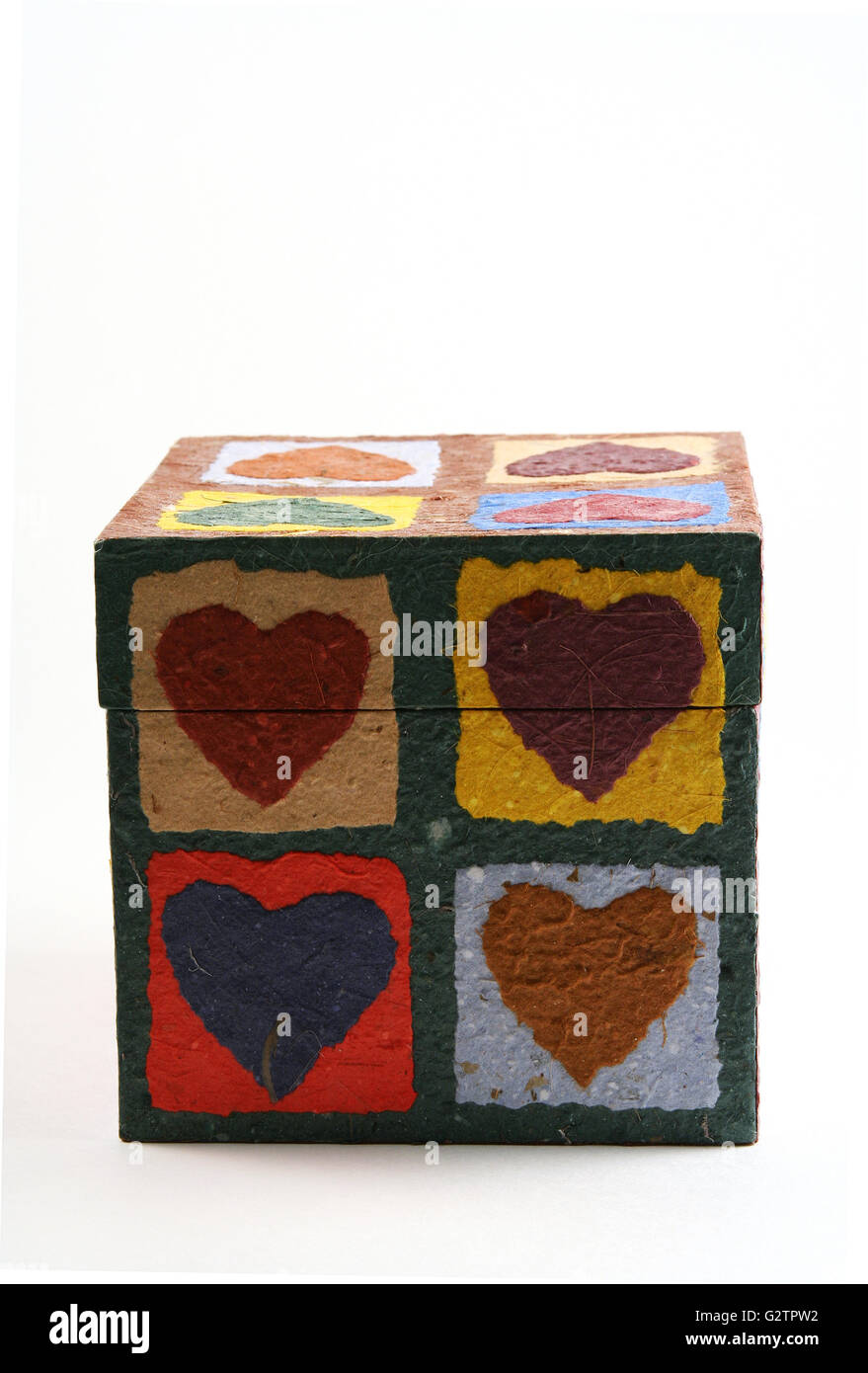 A box with hearts image as a symbol of love Stock Photo - Alamy