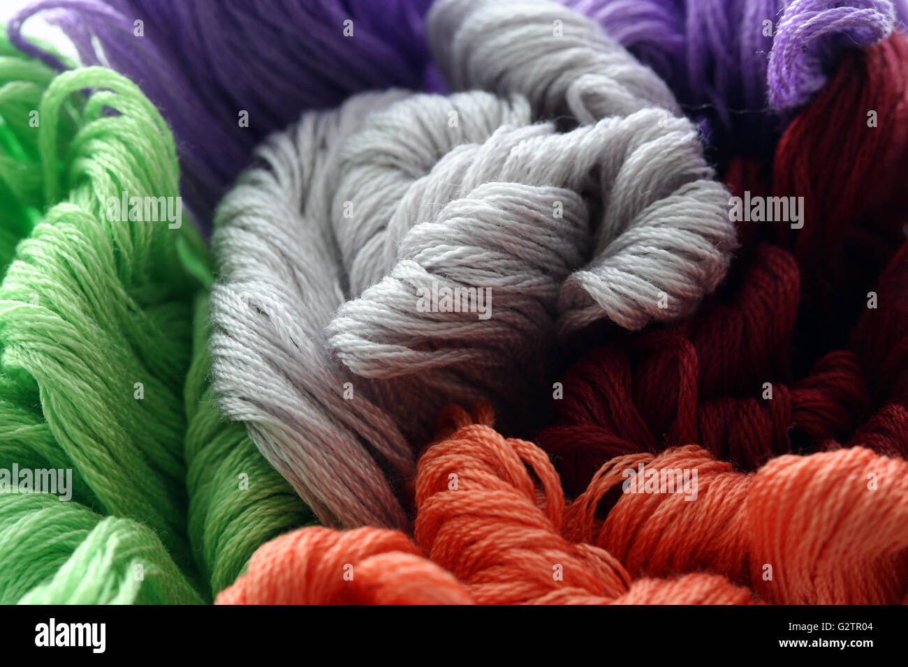 Colorful thread, background/pattern/texture, showing diversity/choices ...