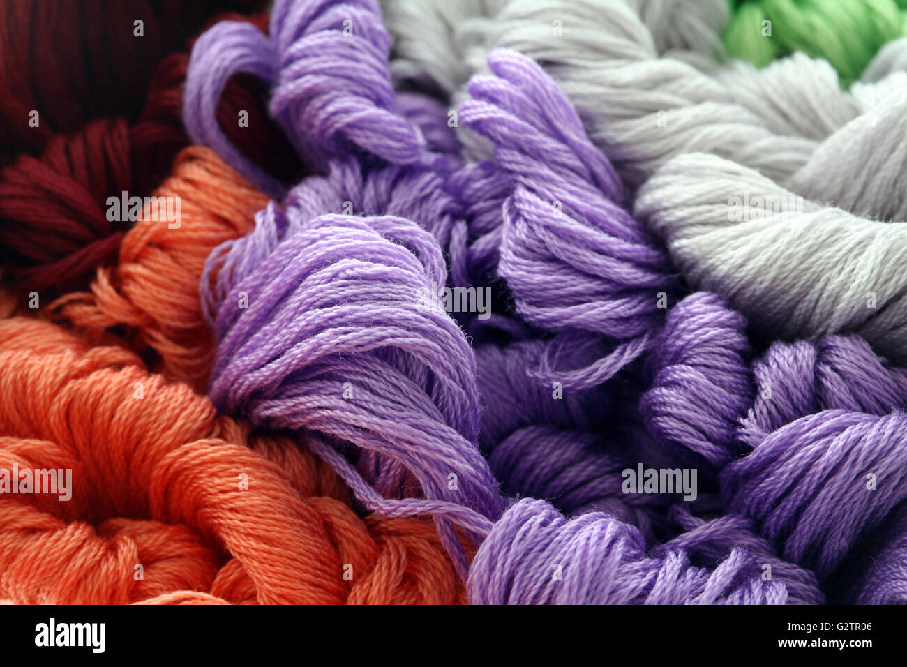 Colorful thread, background/pattern/texture Stock Photo - Alamy