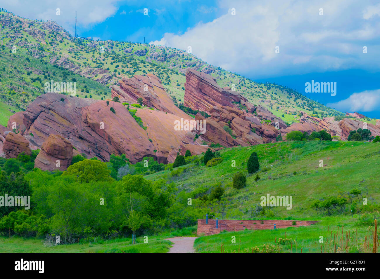 Red Rocks Amphitheater, Morrison Colorado Stock Photo - Alamy