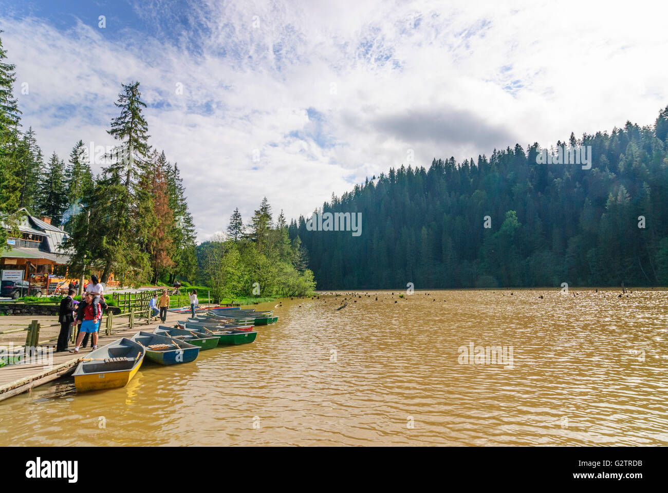 Lacul Rosu ( Red Lake ), Romania, Moldova, Moldavia, Moldau Carpathians ...