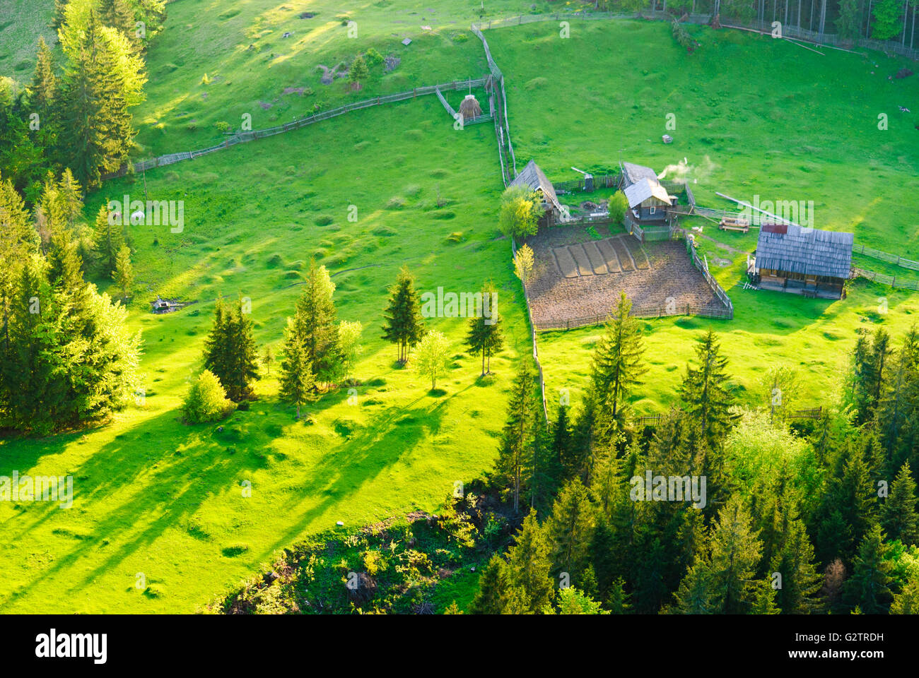 Farmhouse forest carpathians hi-res stock photography and images - Alamy