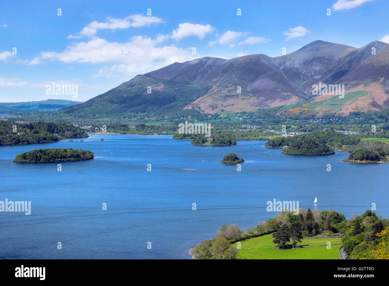 Keswick, Derwentwater, Lake District, Cumbria, England, UK Stock Photo ...