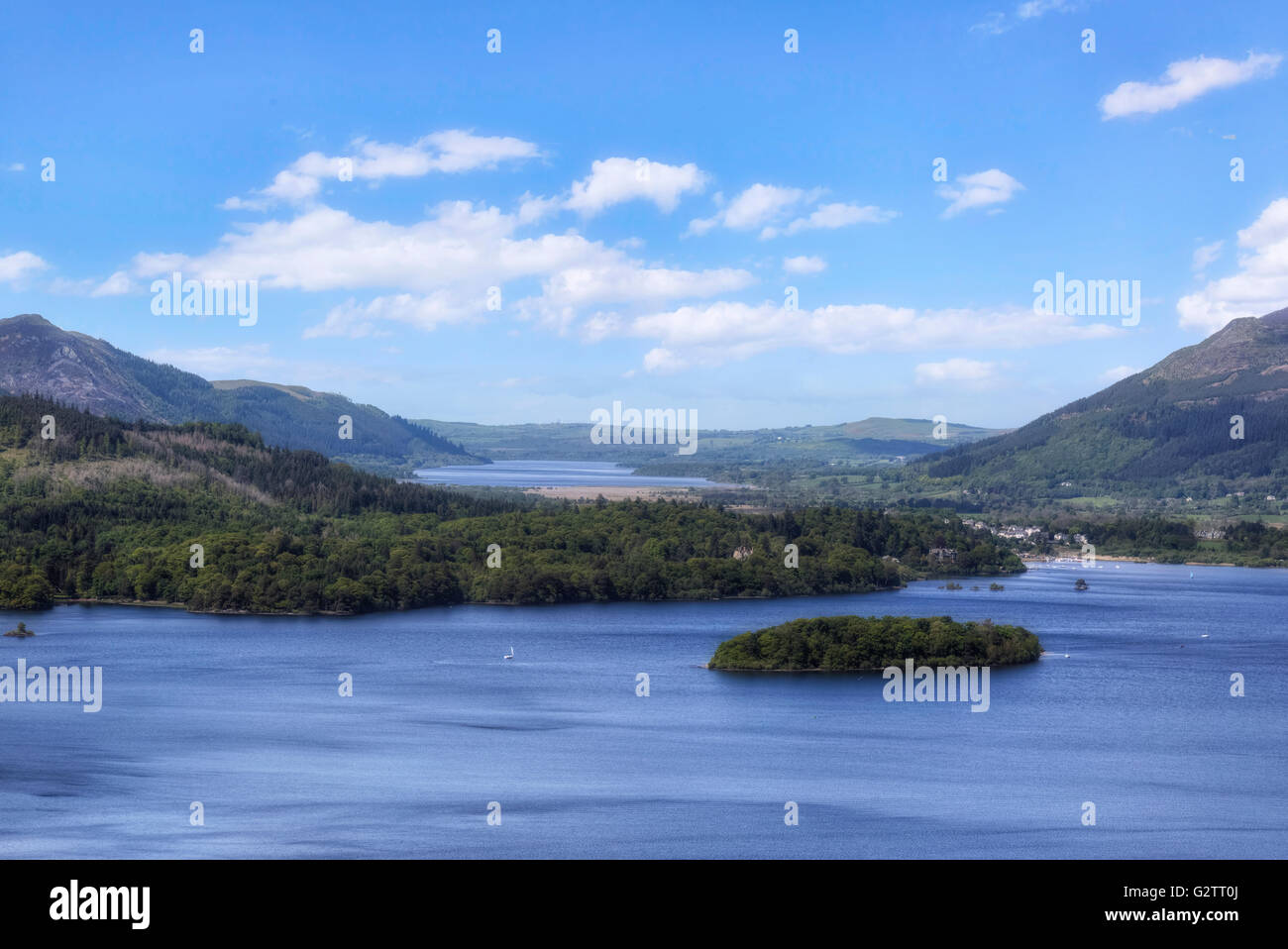 Keswick, Derwentwater, Lake District, Cumbria, England, UK Stock Photo ...
