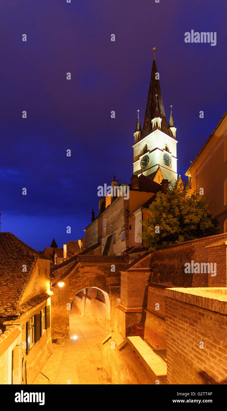 Protestant parish church and Pempflinger - stairs, Romania ...