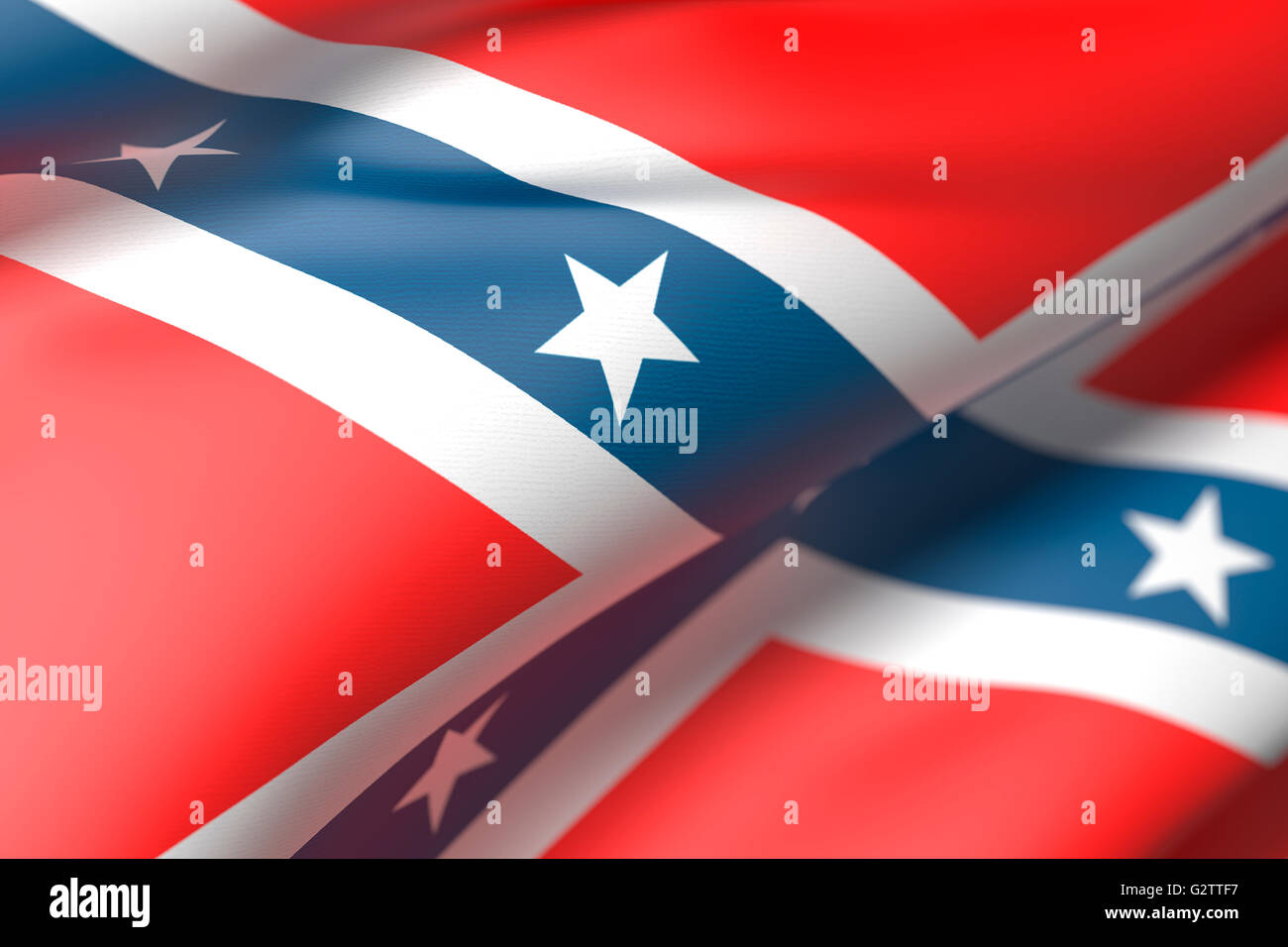 3d rendering of an old confederate flag Stock Photo - Alamy