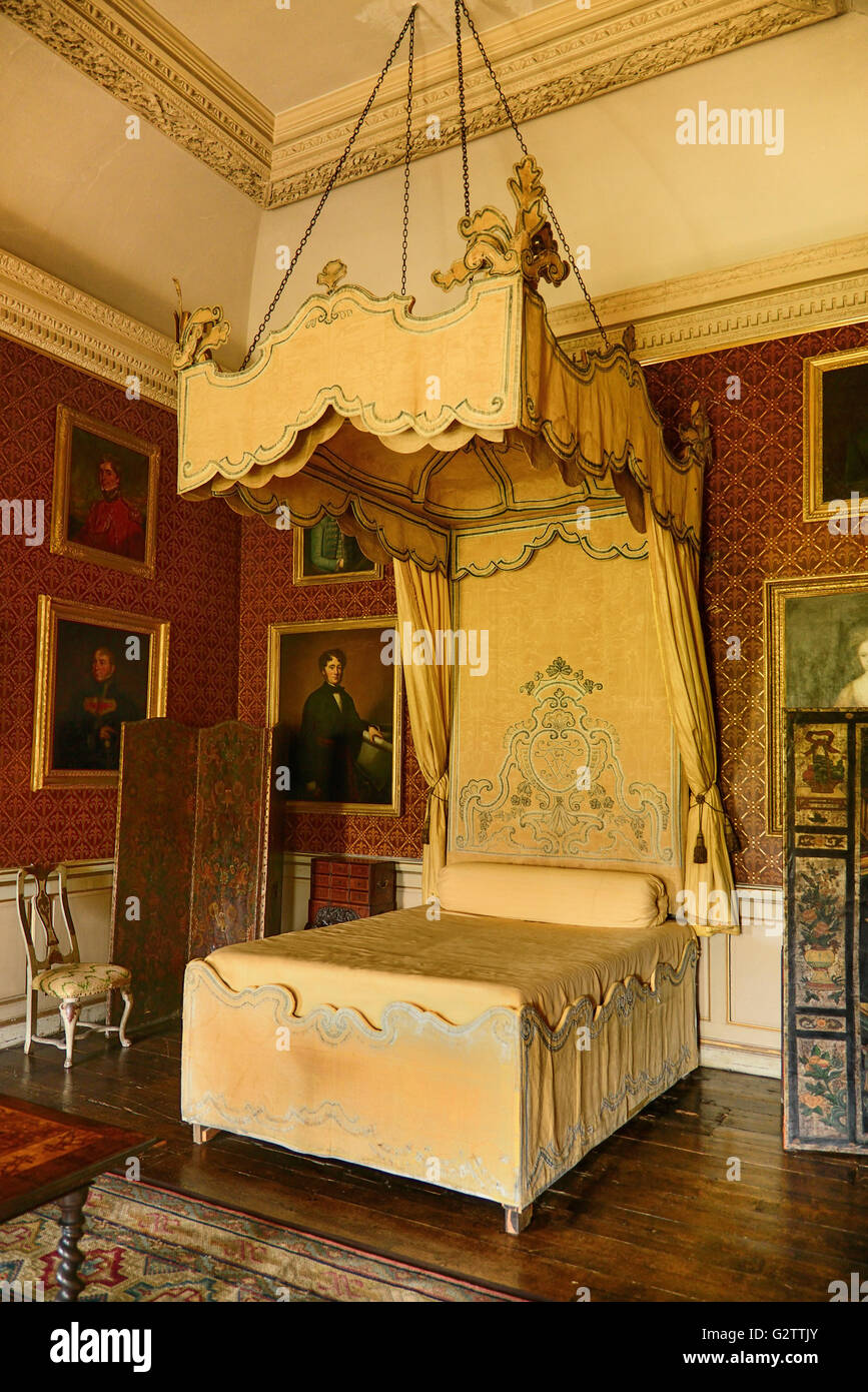 Ireland, County Kildare, Celbridge, Castletown House, The State Bedroom ...