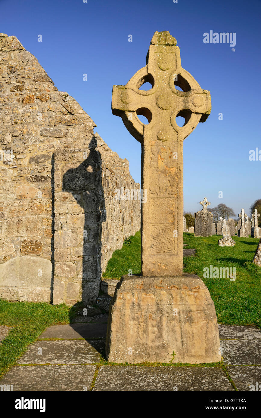 Ireland, County Offaly, Clonmacnoise, The South Cross Stock Photo - Alamy
