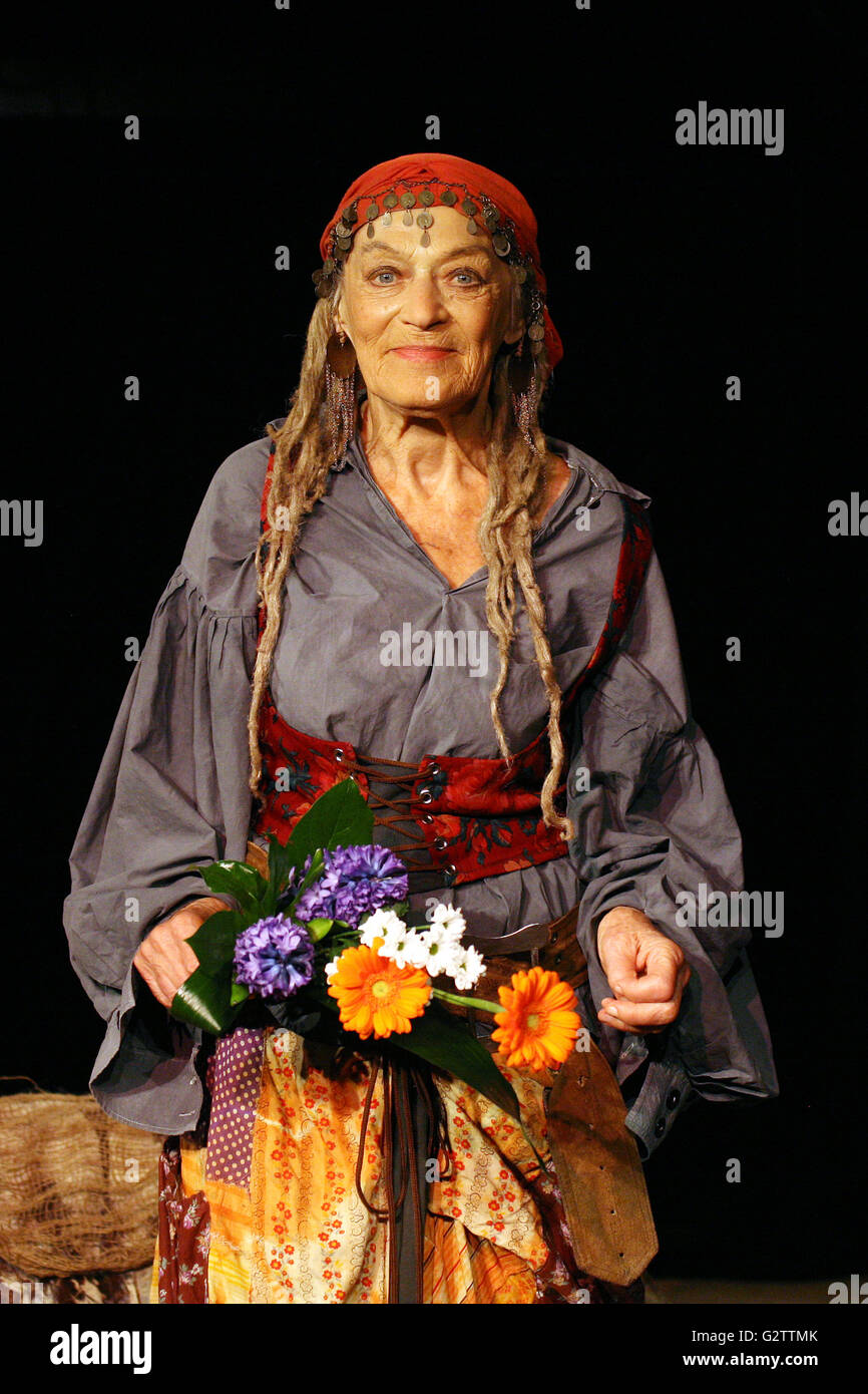 Czech famous actor Luba Skorepova in Play Caesar and Drana from ...